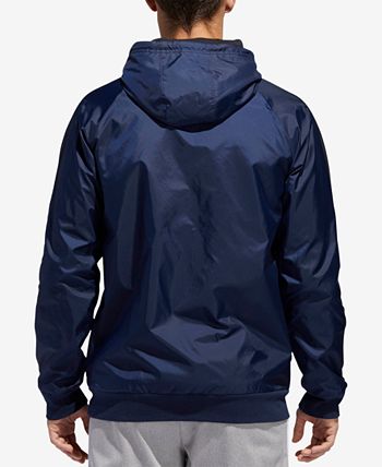 Reversible Hooded Jacket - Men's - adidas - Black and Navy – ALLREVERSIBLE